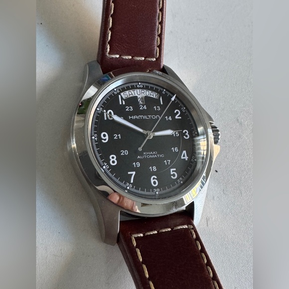 Hamilton | Accessories | Hamilton Khaki Field King Auto Black Dial ...